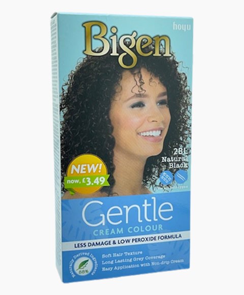 Gentle Cream Colour 2BL Natural Black | Bigen hair color,