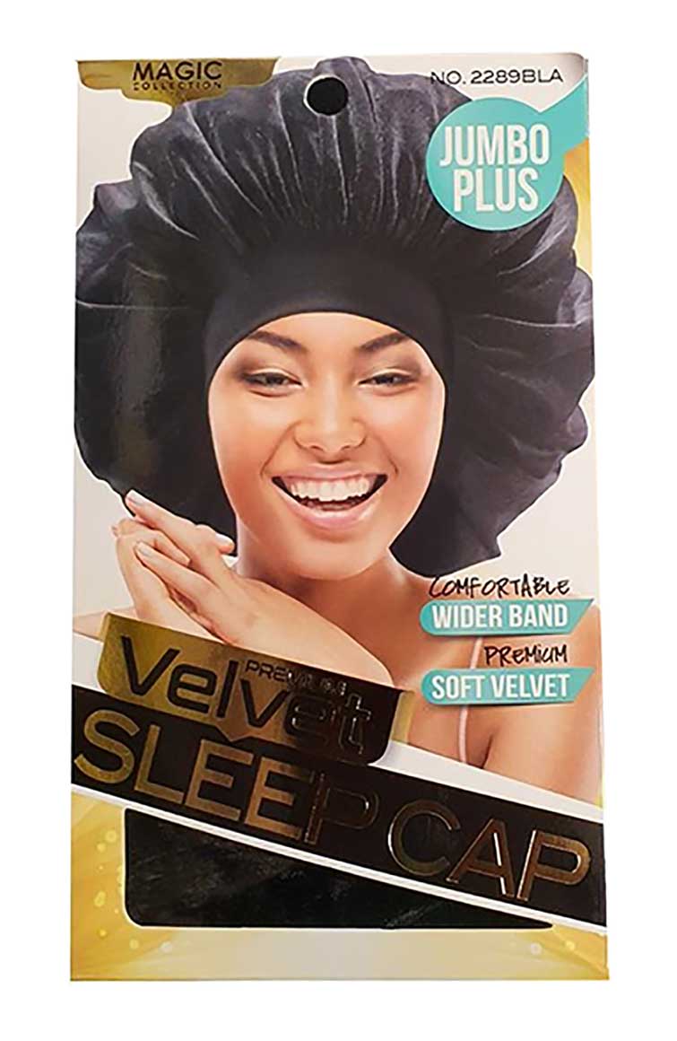 Magic Collection Premium Velvet Sleep Cap 2289BLA | Bee Sa