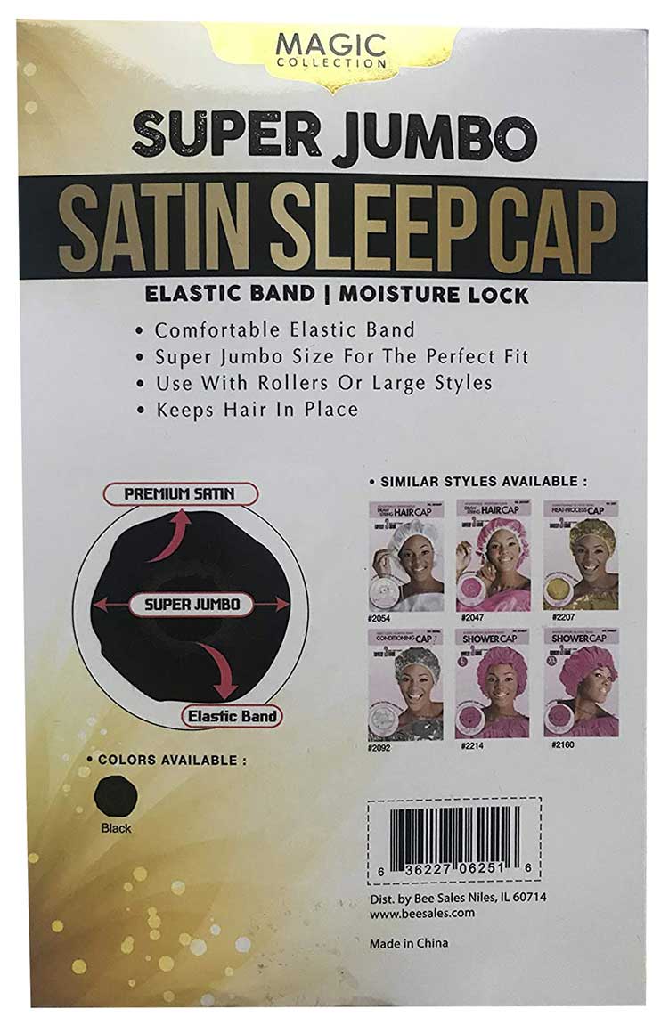 Satin Sleep Cap 2285BLA | Bee Sales | Magic Collection | E