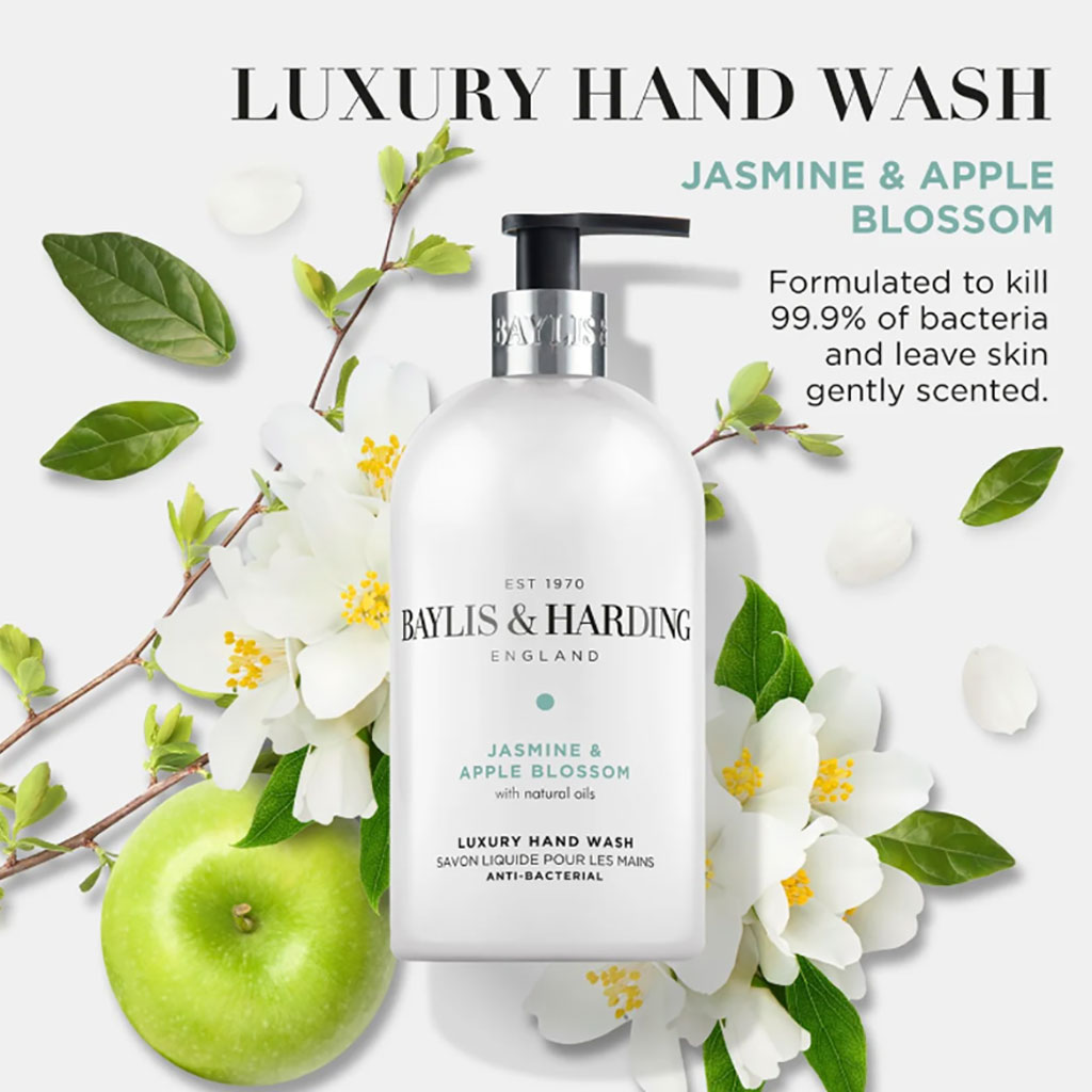Jasmine And Apple Blossom Luxury Hand Wash | Baylis And Ha