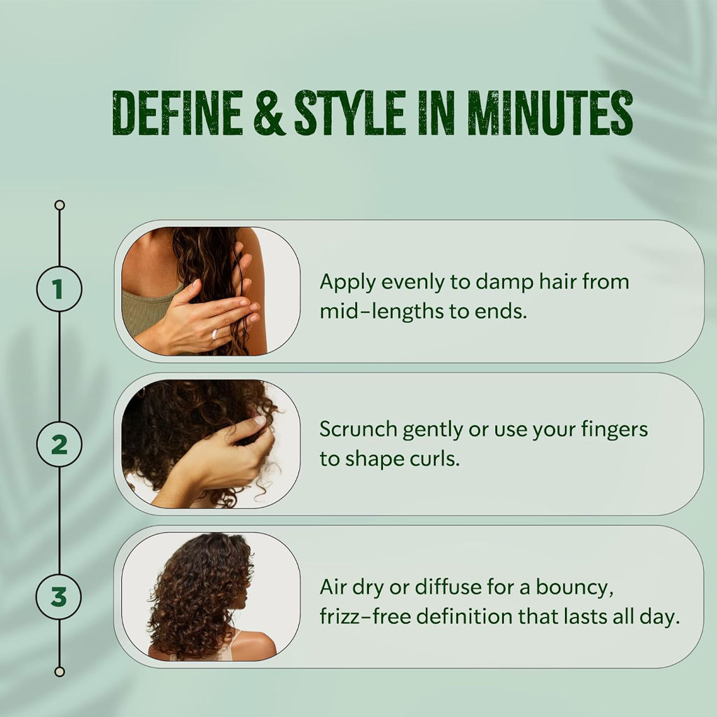 Vatika Naturals Curls Aquaboost Curl Defining Mousse With