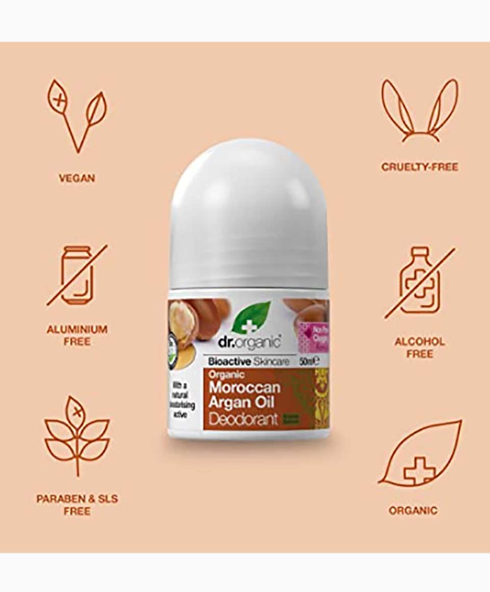 Bioactive Skincare Organic Moroccan Argan Oil Deodorant Ro