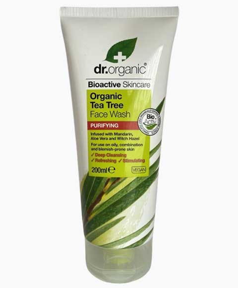 Bioactive Skincare Organic Tea Tree Face Wash | Dr Organic