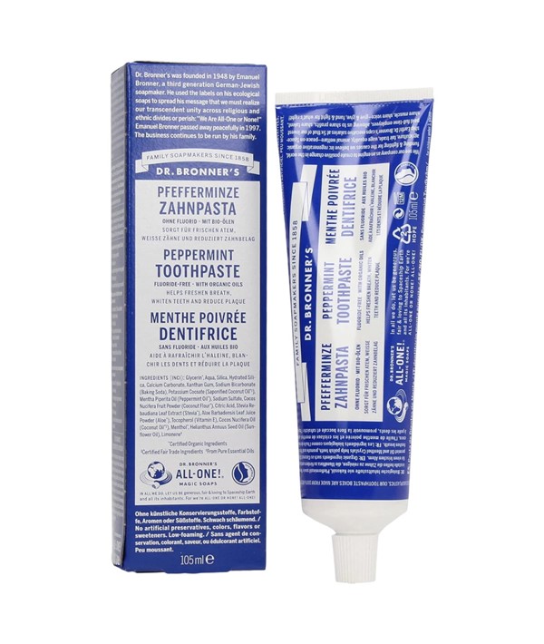 All One Peppermint Toothpaste | Dr Bronners Luxury Bodycar