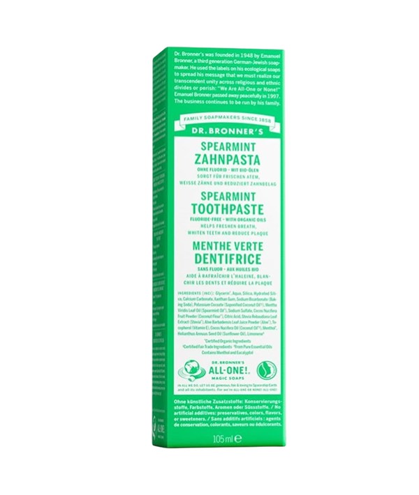 All One Spearmint Toothpaste | Dr Bronners Luxury Bodycare
