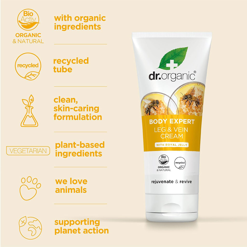 Dr Organic Skin Expert Leg And Vein Cream With Royal Jelly