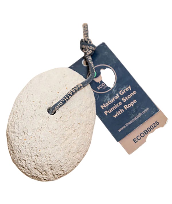 Natural Grey Pumice Stone With Rope | Eco Bath London Luxu