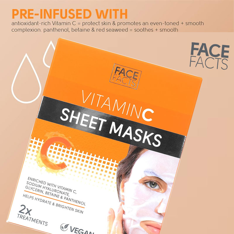 Face Facts Vitamin C Sheet Masks | Face Facts Skin Care Ra