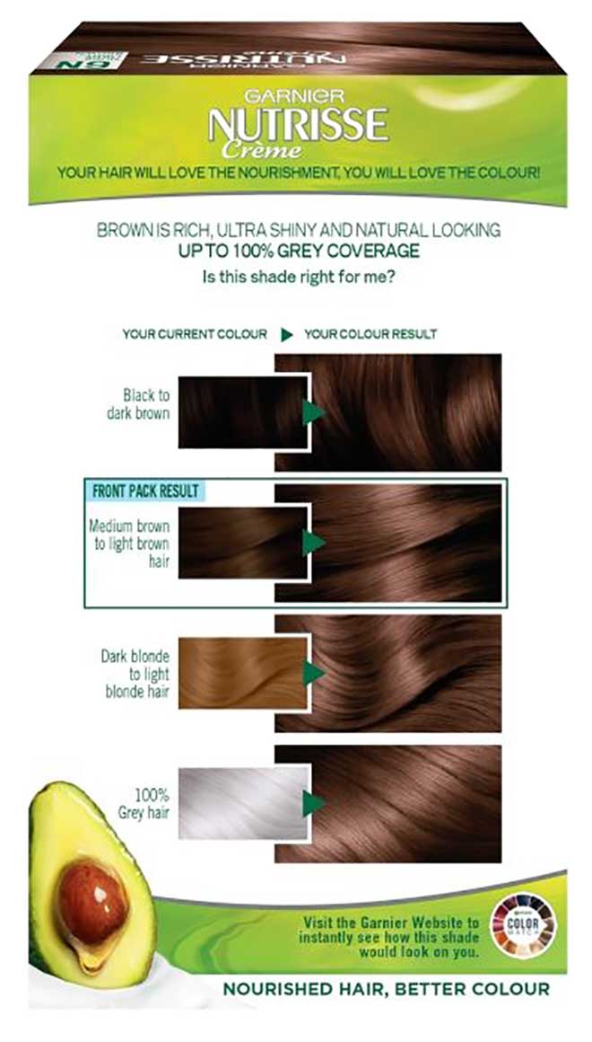 Nutrisse Creme Permanent Nourishing Hair Color 6N Nude Lig