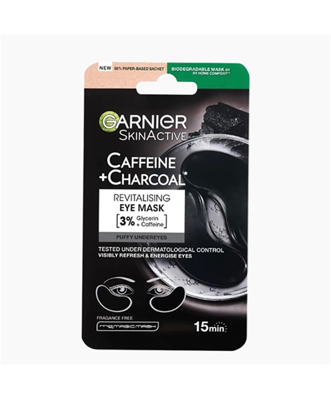 Skin Active Caffeine Charcoal Revitalising Eye Mask | Garn