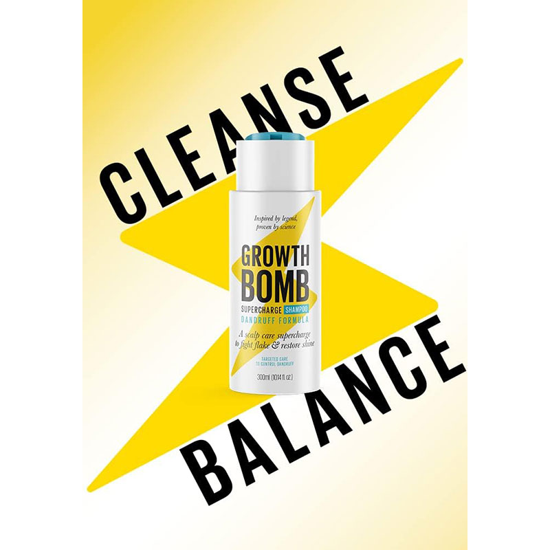 Growth Bomb Dandruff Formula Supercharge Shampoo | Growth