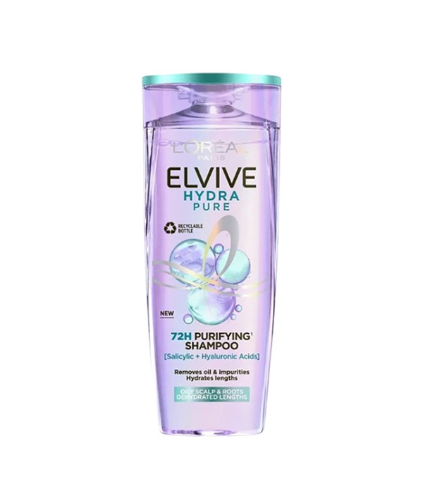 Elvive Hydra Pure 72H Purifying Shampoo | L Oreal Paris