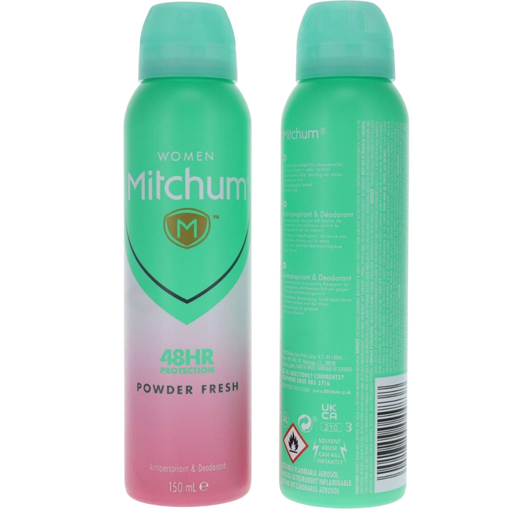 Mitchum Women 48H Powder Fresh Deodorant Spray | Mitchum D