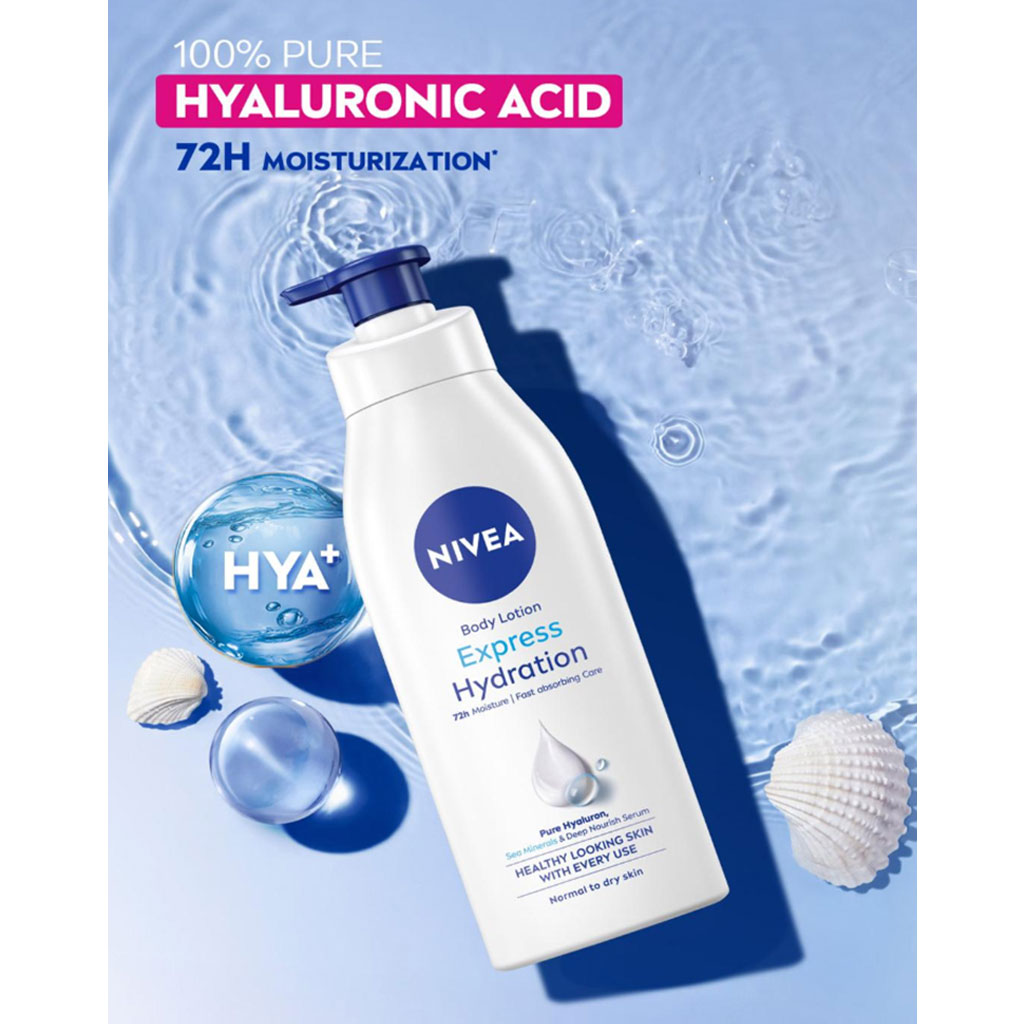 Nivea Express Hydration 72H Moisture Body Lotion Normal To