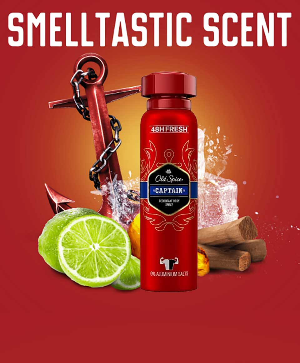 Old Spice Captain Deodorant Body Spray | Old Spice | Men S