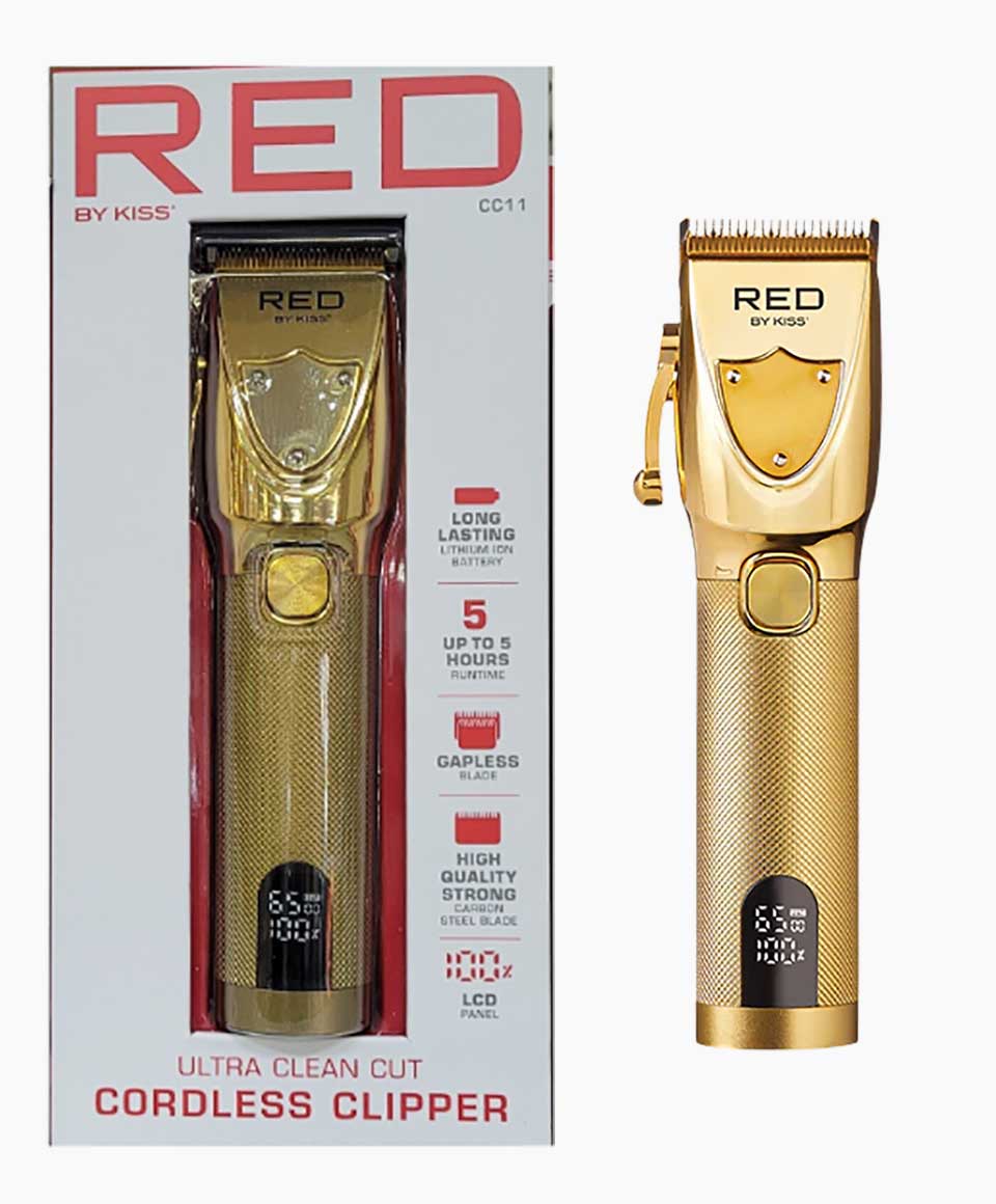 Red By Kiss Ultra Clean Cut Cordless Clipper CC11 | RED by