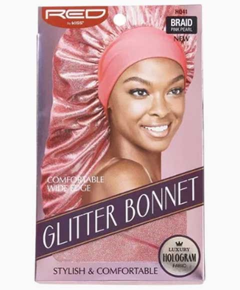 Red By Kiss Glitter Bonnet Braid Pink Pearl HQ41 | RED by