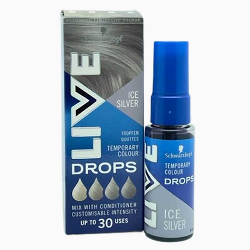 Live Drops Temporary Colour Ice Silver | Schwarzkopf | Liv