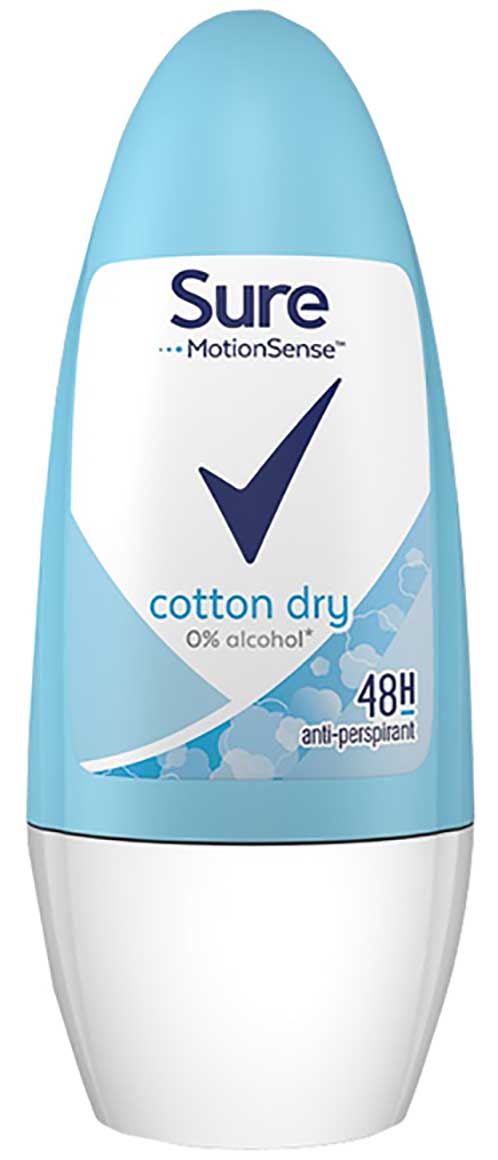 Motionsense Cotton Dry 48H Anti Perspirant Roll On | Sure
