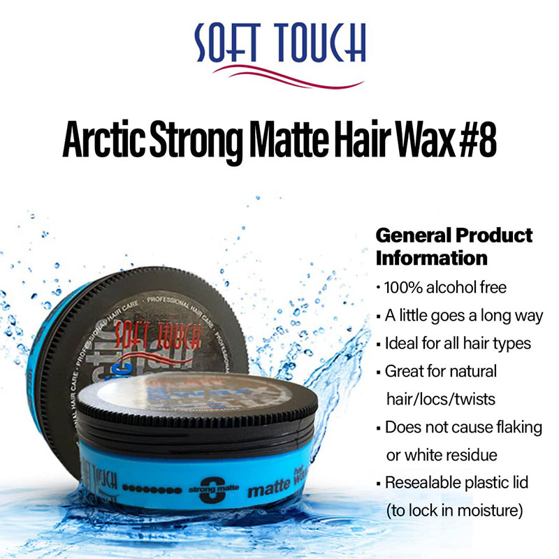 Soft Touch Arctic Strong Matte 8 Hair Wax | Soft Touch Hai