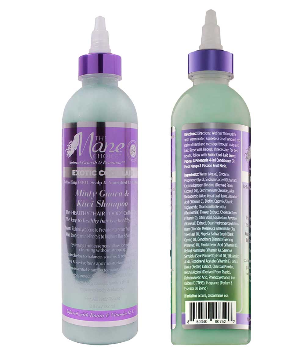 Exotic Cool Laid Minty Guava And Kiwi Shampoo | The Mane C