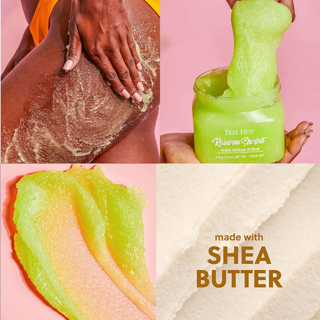 Rainbow Sherbet Shea Sugar Scrub | Tree Hut Body Scrub Co