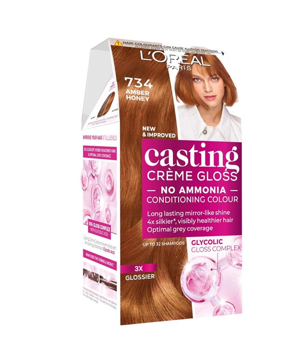 Casting Creme Gloss Conditioning Color 734 Amber Honey | C
