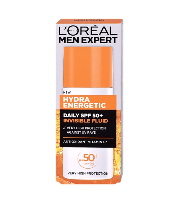 Men Expert Hydra Energetic Daily Invisible Fluid SPF50 | M