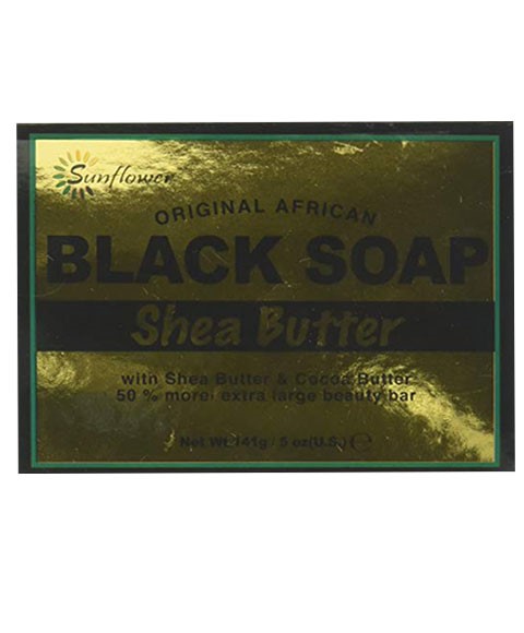 Sunflower Original African Shea Butter Black Soap Haz A